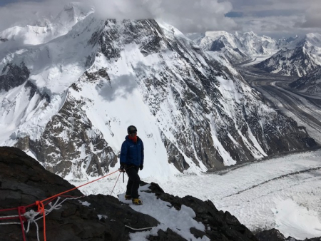 K2 team climbs partway up Black Pyramid - Madison Mountaineering